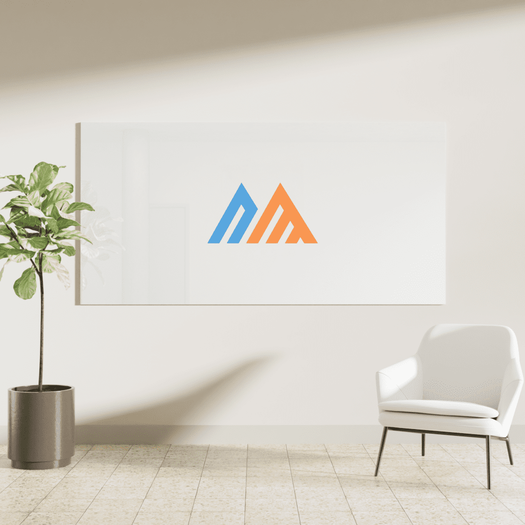 Custom Logo Print Glass Markerboard - Claridge Products